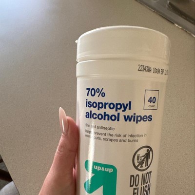 Isopropyl 70% Alcohol Wipes - 40ct - Up & Up™ : Target