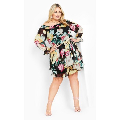 Women's Plus Size Athena Dress - Black | City Chic : Target