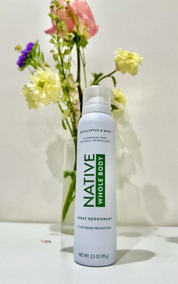 Native Deodorant & Body Spray for Men & Women - Eucalyptus & Mint - Aluminum Free - 3.5oz : Target