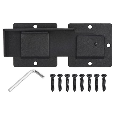 Unique Bargains Steel Adjustable Durable Black Gate Latch : Target