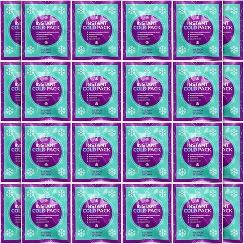 Allsett Health 25 Packs Instant Ice Cold Pack (6” X 5”) - Disposable ...