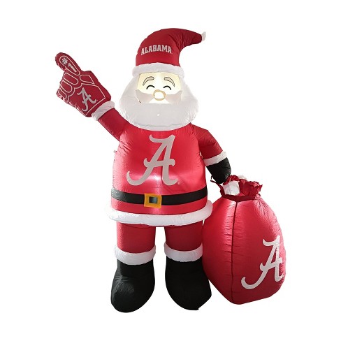 Ncaa Alabama Crimson Tide Inflatable Santa : Target