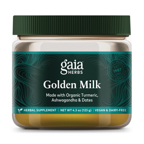 Gaia Herbs Golden Milk Supplement Powder - 4.3 Oz : Target