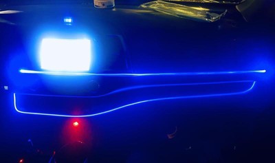 Monster 4pk Fiber Optic Led Light Strips For Car : Target