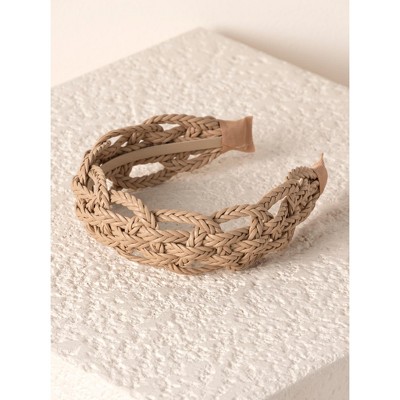 Shiraleah Basket Weave Headband-taupe : Target