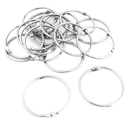 Piccocasa Metal Keychain Key Book Ring For Index Cards Notebooks 2 Inch ...