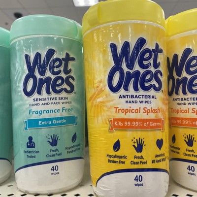 Wet Ones Sensitive Skin Hand Wipes Travel Pack - Fragrance Free - 20ct ...