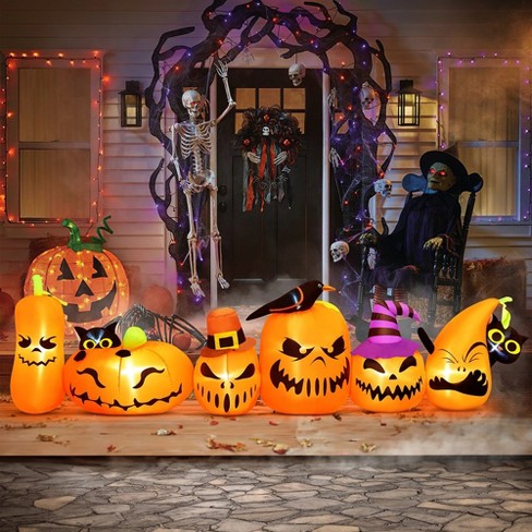 Presence 8ft Halloween Inflatable Decor - Horizontal Pumpkins Row : Target