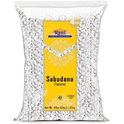Sabudana (tapioca / Sago) Pearls - 64oz (4lbs) 1.81kg - Rani Brand ...