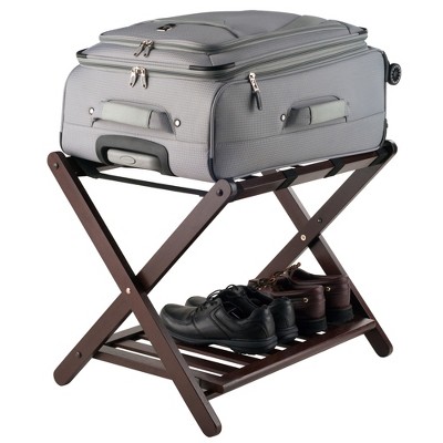 Remy Luggage Rack With Shelf Cappuccino - Winsome : Target