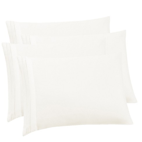 4 Pack, Luxury Embroidered Ultra Soft Microfiber Pillowcases By Sweet ...