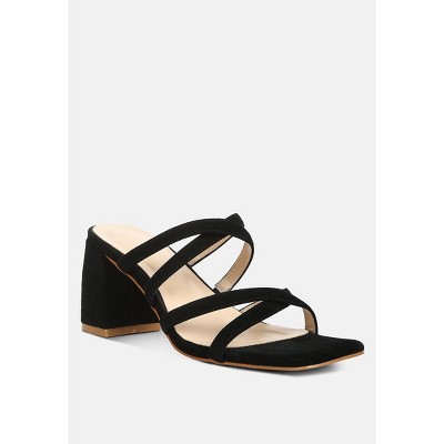 Valentina Strappy Casual Block Heel Sandals : Target