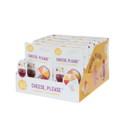True Zoo Cheese Wine Glass Markers And Drink Glass Charms - Wine ...
