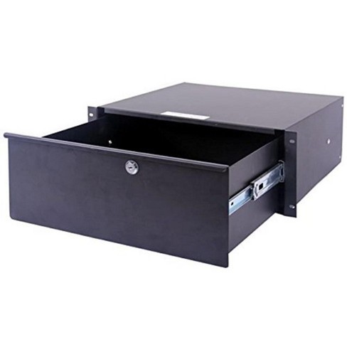 Deejayled 4u-space Metal Locking Rack Drawer For Standard Dj Size ...