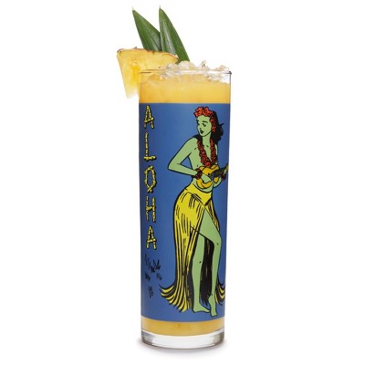 Libbey Tiki Kahiko Zombie Glass, Blue, 13.5-ounce, Set Of 4 : Target