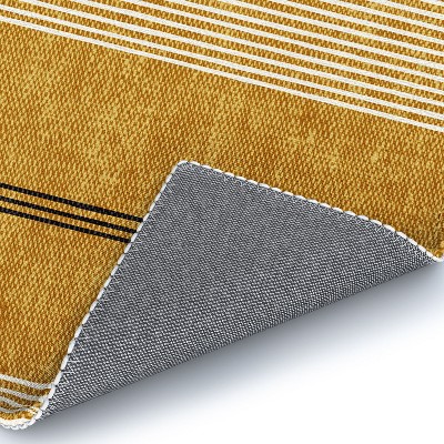 Little Arrow Design Co Ivy Stripes Mustard 8’ X 12' Rug - Deny Designs ...