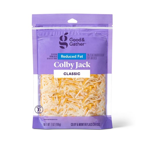 Shredded Reduced Fat Colby Jack Cheese - 7oz - Good & Gather™ : Target