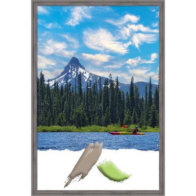 Amanti Art Florence Grey Picture Frame Opening Size 24x36 In. : Target