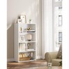Vasagle Bookshelf 4-tier Open Bookcase With Adjustable Storage Shelves ...