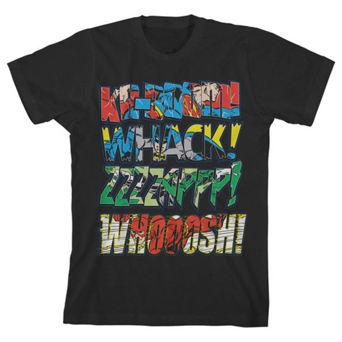 Dc Comics Justice League Sound Effects Youth Boys T-shirt-large : Target
