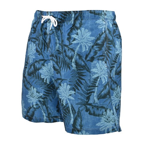 Falcon Bay Men's Rick's Cafe Hawaiian Print Bathing Suit | Navy : Target