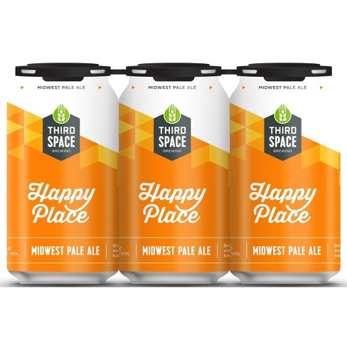 Third Space Happy Place Midwest Pale Ale Beer - 6pk/12 Fl Oz Cans : Target