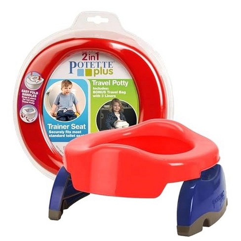Kalencom Potette Plus 2-in-1 Portable Potty Trainer Seat Red : Target
