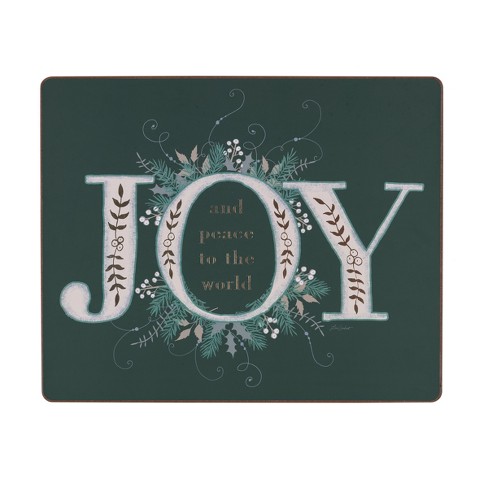 C&f Home Joy Emerald Hardboard Pmat S/6 : Target