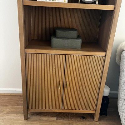 Grooved Wood Arch Bookcase Cabinet - Hearth & Hand™ With Magnolia : Target