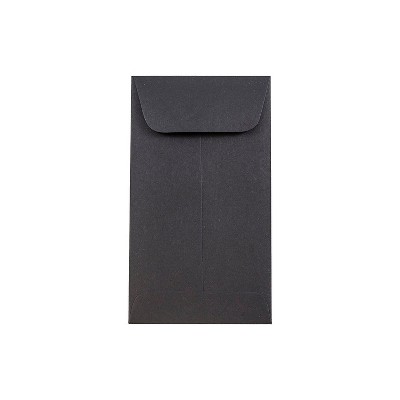 Jam Paper #6 Coin Business Envelopes 3.375 X 6 Black Bulk 1000/carton ...