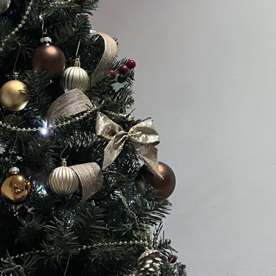 8ct 4.5in Glitter Christmas Bow Champagne - Wondershop™ : Target