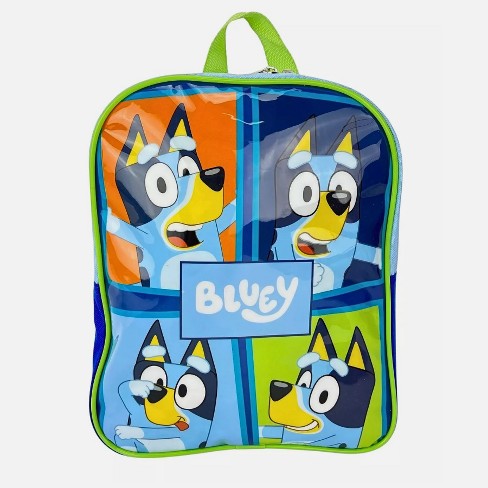 Bluey Backpack Mini 11" Toddler Boys Girls Kids Blue Green Dog School ...