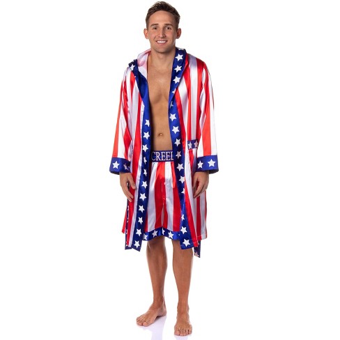 Intimo Rocky Balboa Men's Film Movie Satin Robe And Short Set (apollo ...