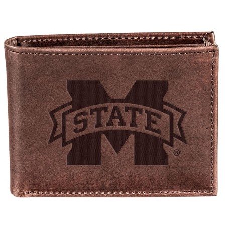 Evergreen Ncaa Michigan State Spartans Brown Leather Bifold Wallet ...