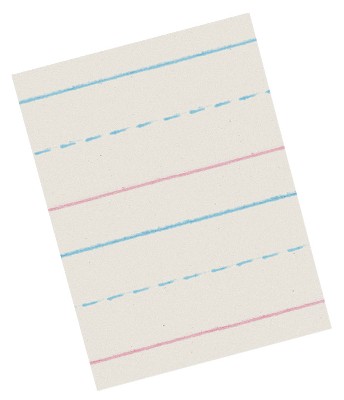 School Smart Zaner-bloser Paper, 5/8 Inch Ruled, 10-1/2 X 8 Inches, 500 ...