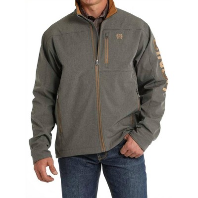 Men's 's Textured Bonded Fleece Logo Sleeve Zip Jacket - CINCH L : Target