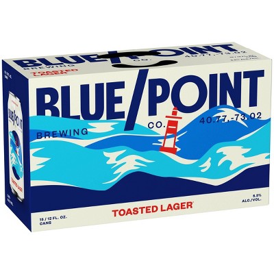 Blue Point Toasted Lager Beer - 15pk/12 Fl Oz Cans : Target