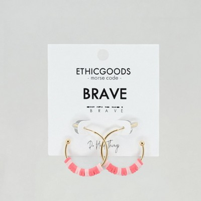 Ethic Goods Women's Morse Code Earring [brave] : Target