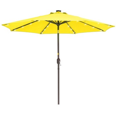 Captiva Designs 7ft Fringed Valance Tilt Patio Market Umbrella: Uv ...