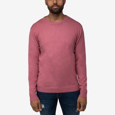 X Ray Men's Basic Crewneck Sweater In Dusty Mauve Size 3xl : Target