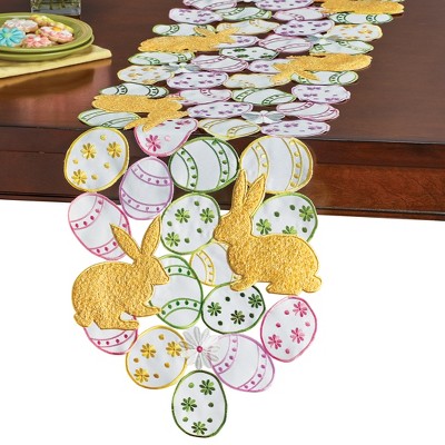 Collections Etc Easter Bunny And Eggs Table Linens Square : Target