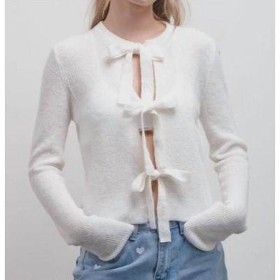 Women's Front Bow Cardigan - Blu Pepper : Target