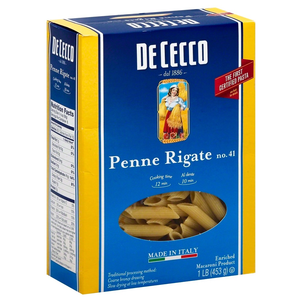 UPC 024094070411 - De Cecco Penne Rigate, 16 Ounce Boxes (Pack of 5 ...