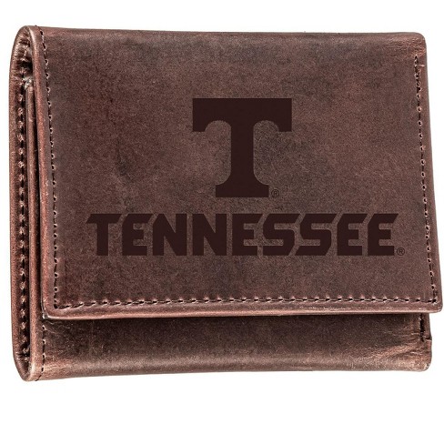 Evergreen Ncaa Tennessee Volunteers Brown Leather Trifold Wallet ...