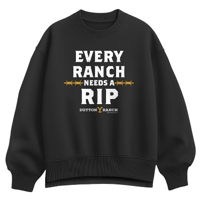 Women's - Yellowstone - Every Ranch Needs a Rip Oversized Fleece Crew ...