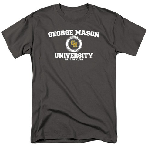 George Mason University Official Circle Logo Adult T Shirt, Charcoal ...