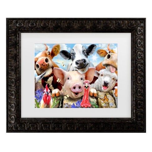 Howard Robinson Goofy Farm Portrait Matted Framed Art : Target