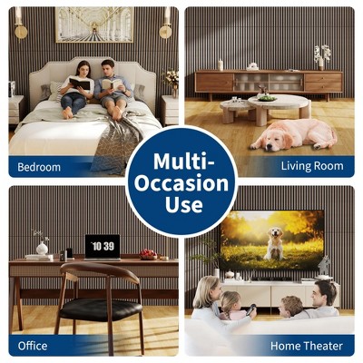 3D Fluted Acoustic Wood Slat Wall Panels – Soundproof Noise Reduction ...