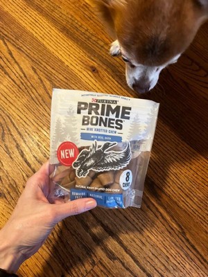 Purina Prime Bones Mini Knotted Rawhide Free With Natural Duck Chewy ...