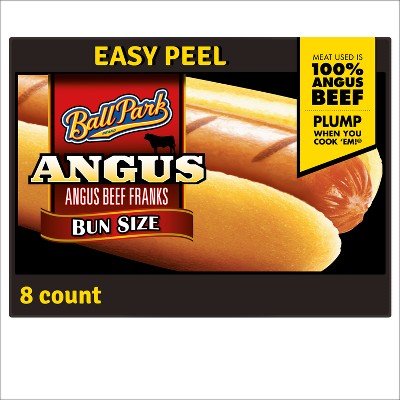 Ball Park Bun Size Angus Beef Franks - 14oz/8ct : Target